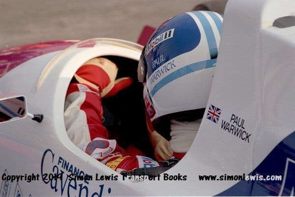 Paul Warwick Reynard 90D cockpit photo 1991 British F3000 test Oulton ...