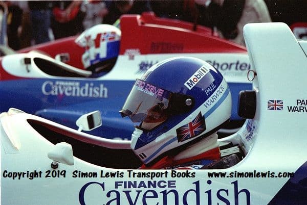 Paul Warwick Reynard 90D cockpit photo 1991 British F3000 test Oulton ...