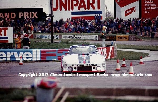 Porsche 935-77 Mass/Ickx Silverstone 6 Hours 1977 entering pitlane