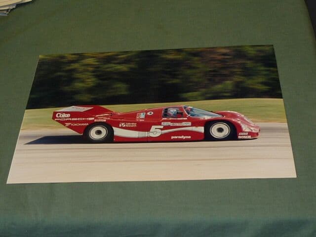 PORSCHE 962 COCA-COLA Jo Gartner IMSA 1986 12x8" photo