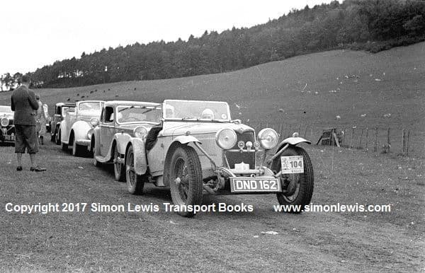 Riley Sprite DND162 Mrs Kay Haigh on 1938 Scottish Rally Photo