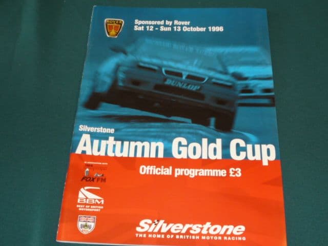 SILVERSTONE 1996 Oct 13 BRDC GT/ F3/ TVR