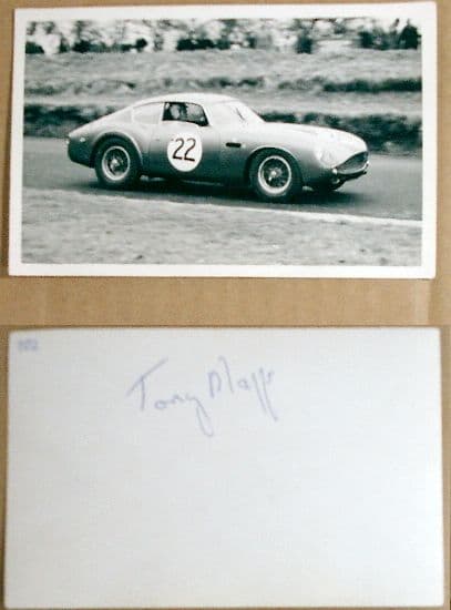 Tony Maggs on Aston Martin DB4GTZ period photo
