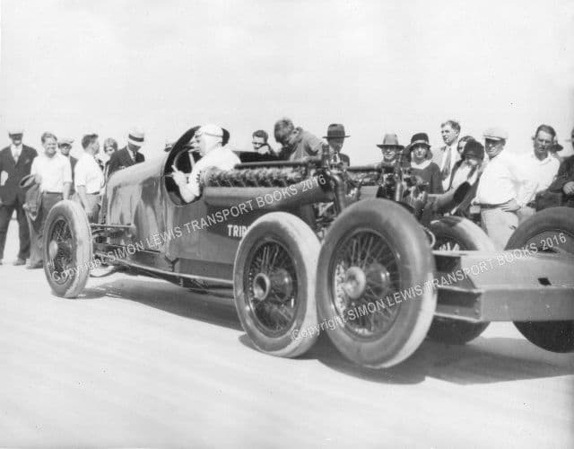 White Triplex Special Ray Keech On Daytona 1928 Tail view