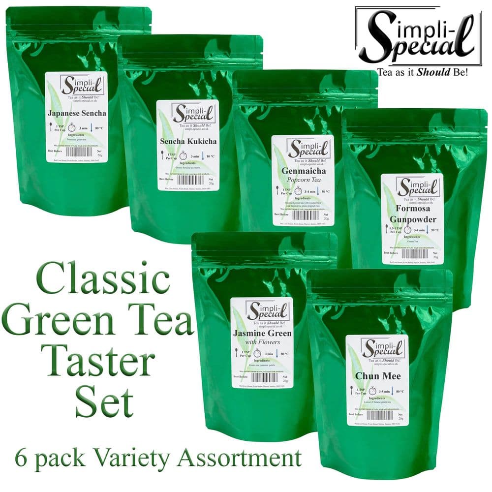 Classic Green Tea Taster Assortment Loose Leaf Teas