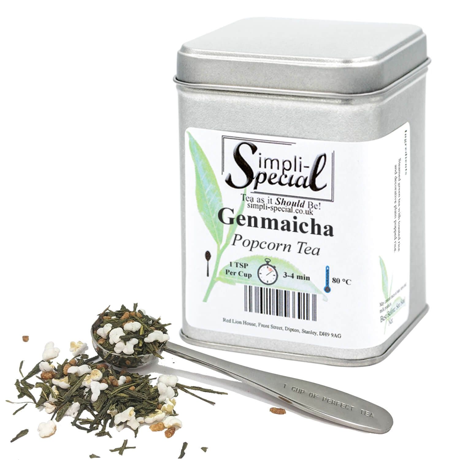 Genmaicha Popcorn Green Loose Leaf Tea in Assorted Packs