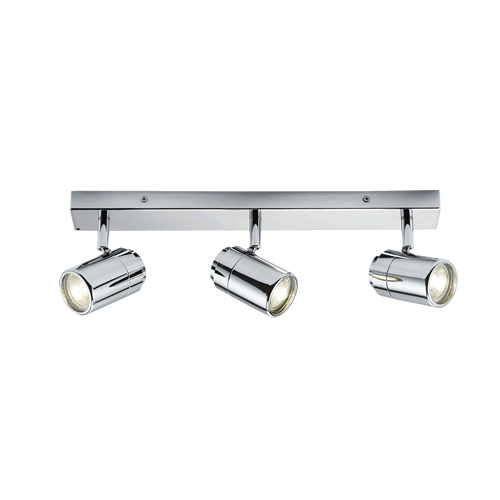 Aquarius 3 Light Bathroom Spotlight Bar in a Polished Chrome Finish ...