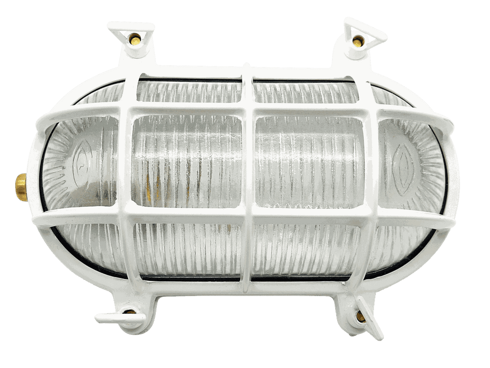 Navigator Large Standard Bulkhead in a White Finish IP64 Rated - 09015