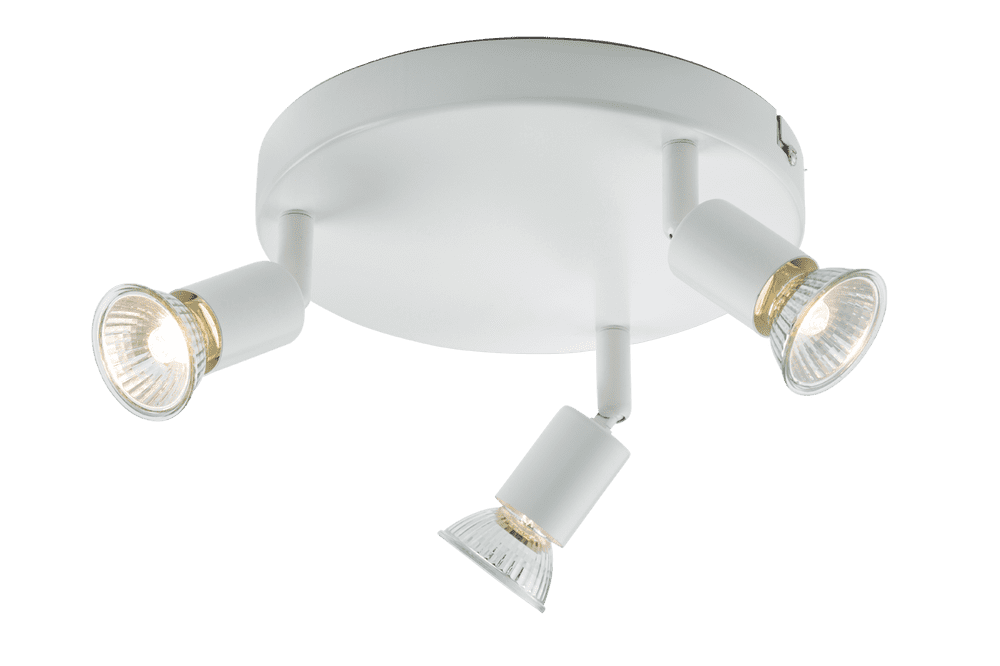 Raven 3 Light Spot Plate in a White Finish