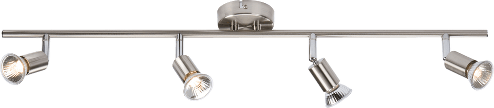 Raven 4 Light Spot Bar in a Brushed Chrome Finish