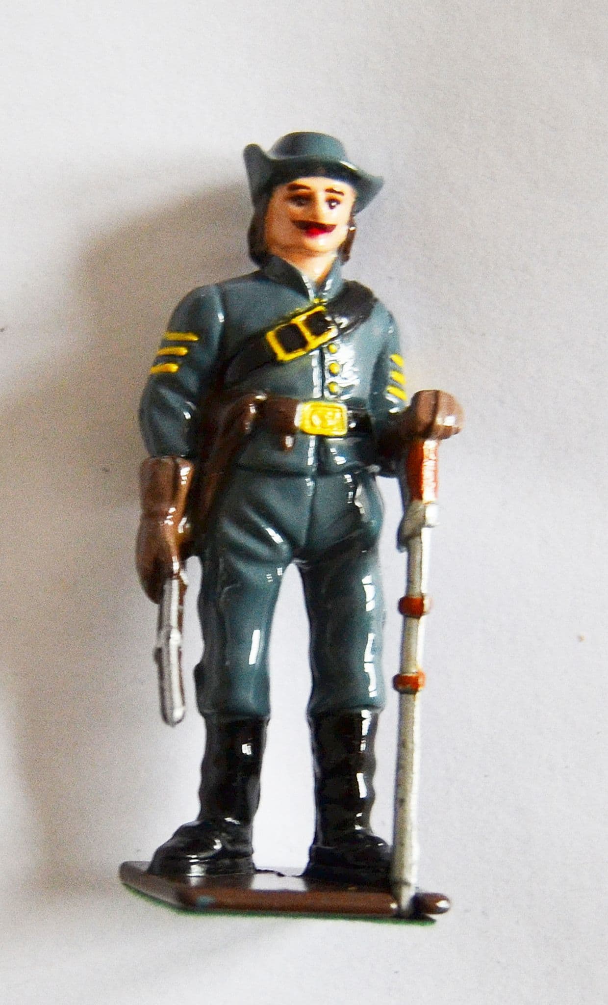 All Metal Hand Painted Boxed Confederate Cavalryman