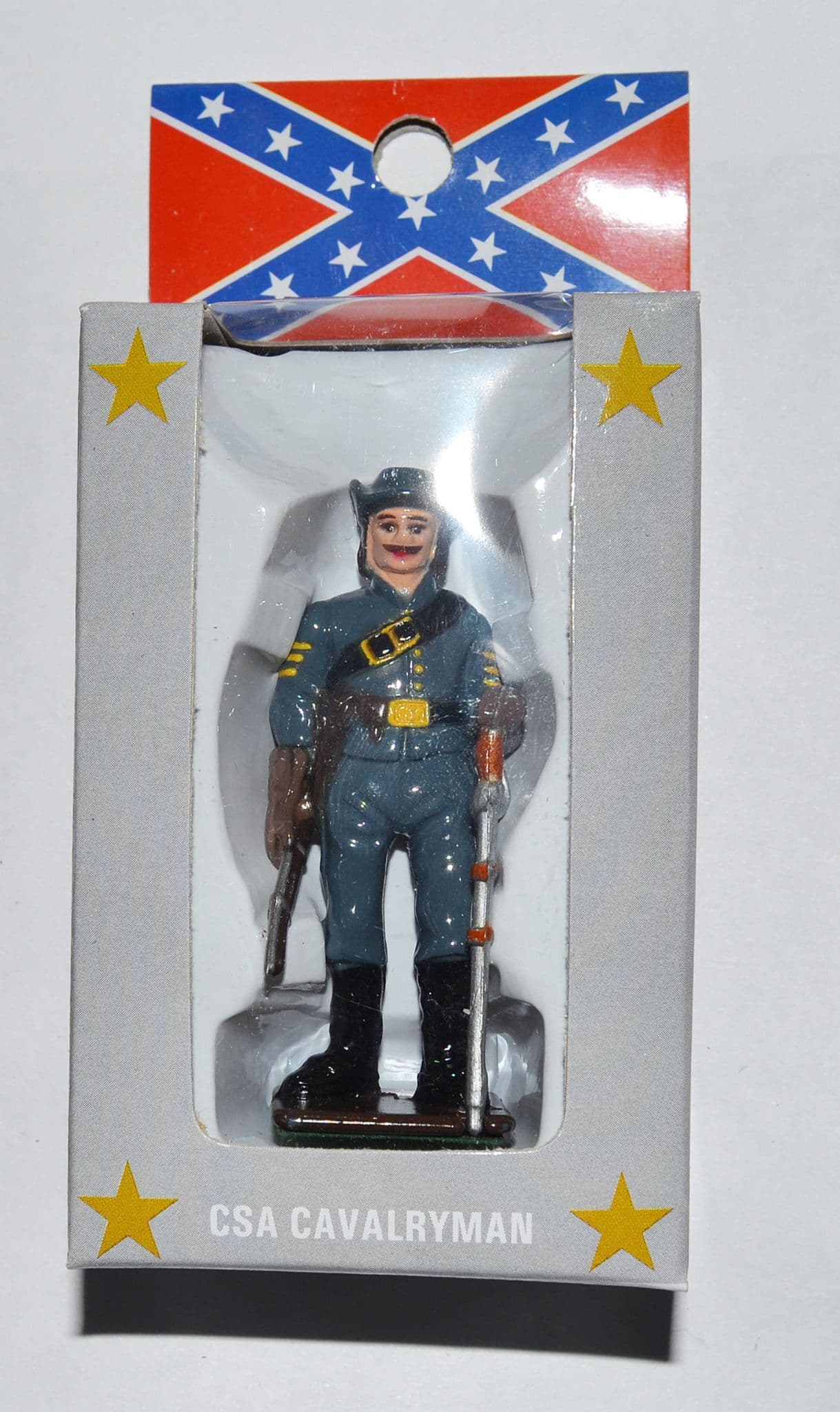 All Metal Hand Painted Boxed Confederate Cavalryman