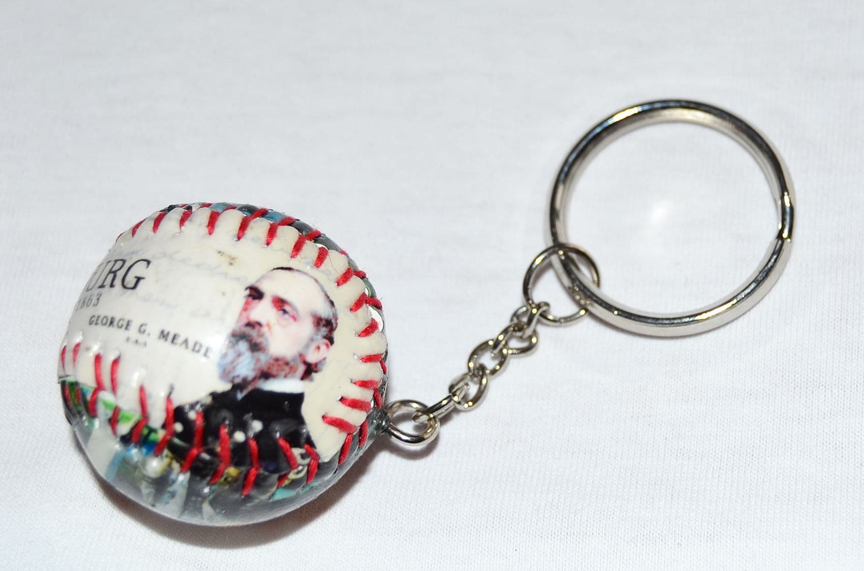 Civil War Gettysburg Themed Mini Baseball Magnet