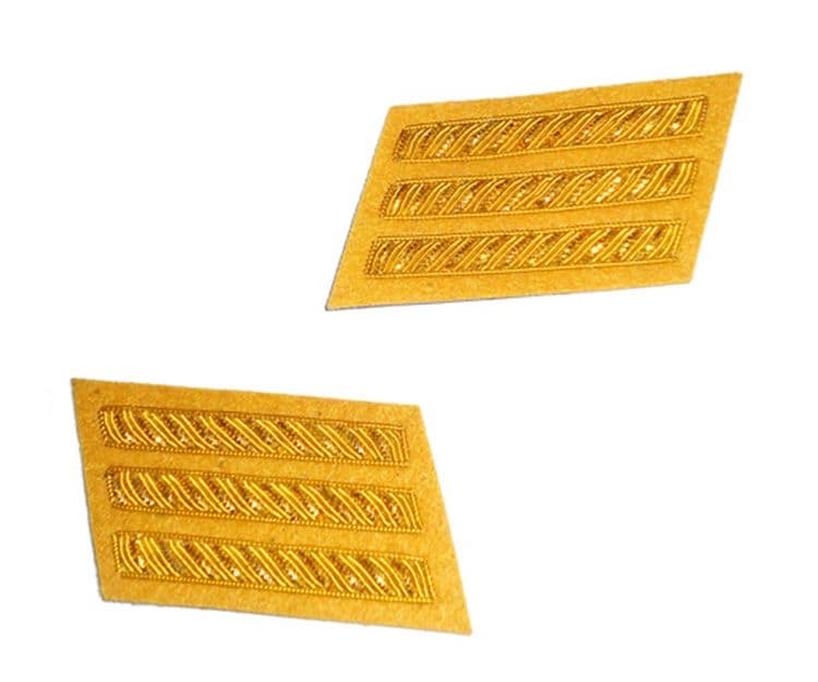 Confederate Cavalry Captains Collar Insignia Set