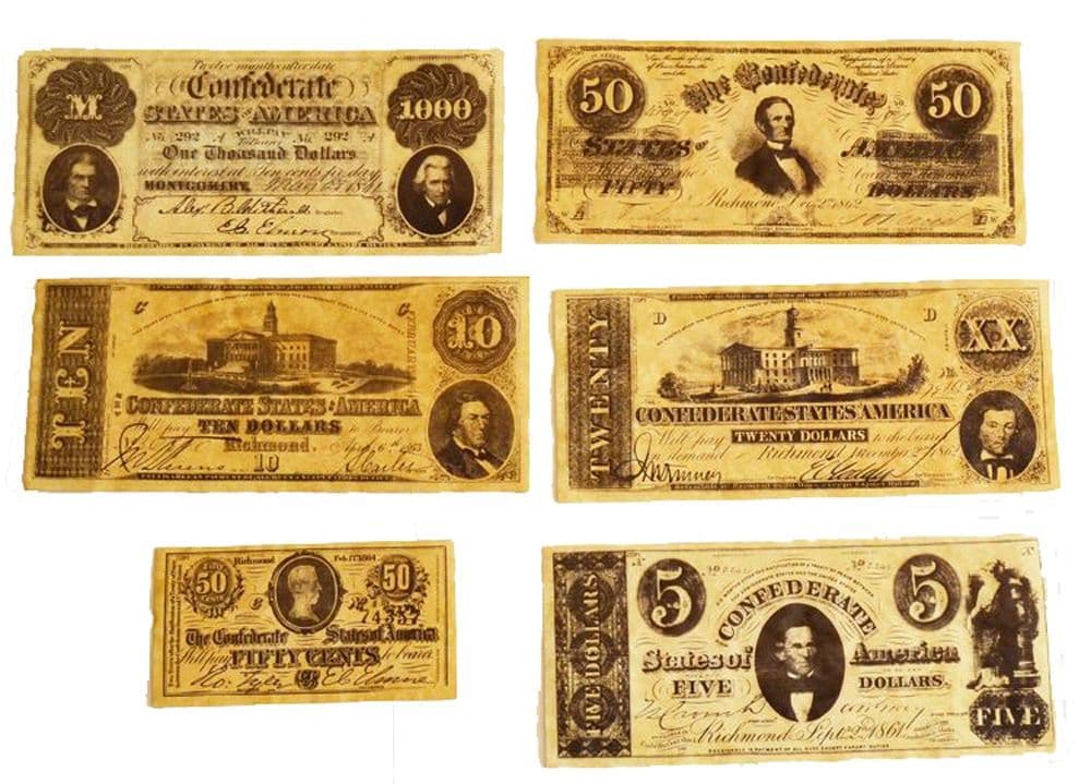 Confederate Currency Battle Set