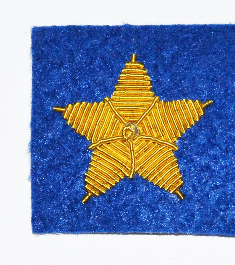 Confederate Infantry Royal Blue Colonel s Insignia Set