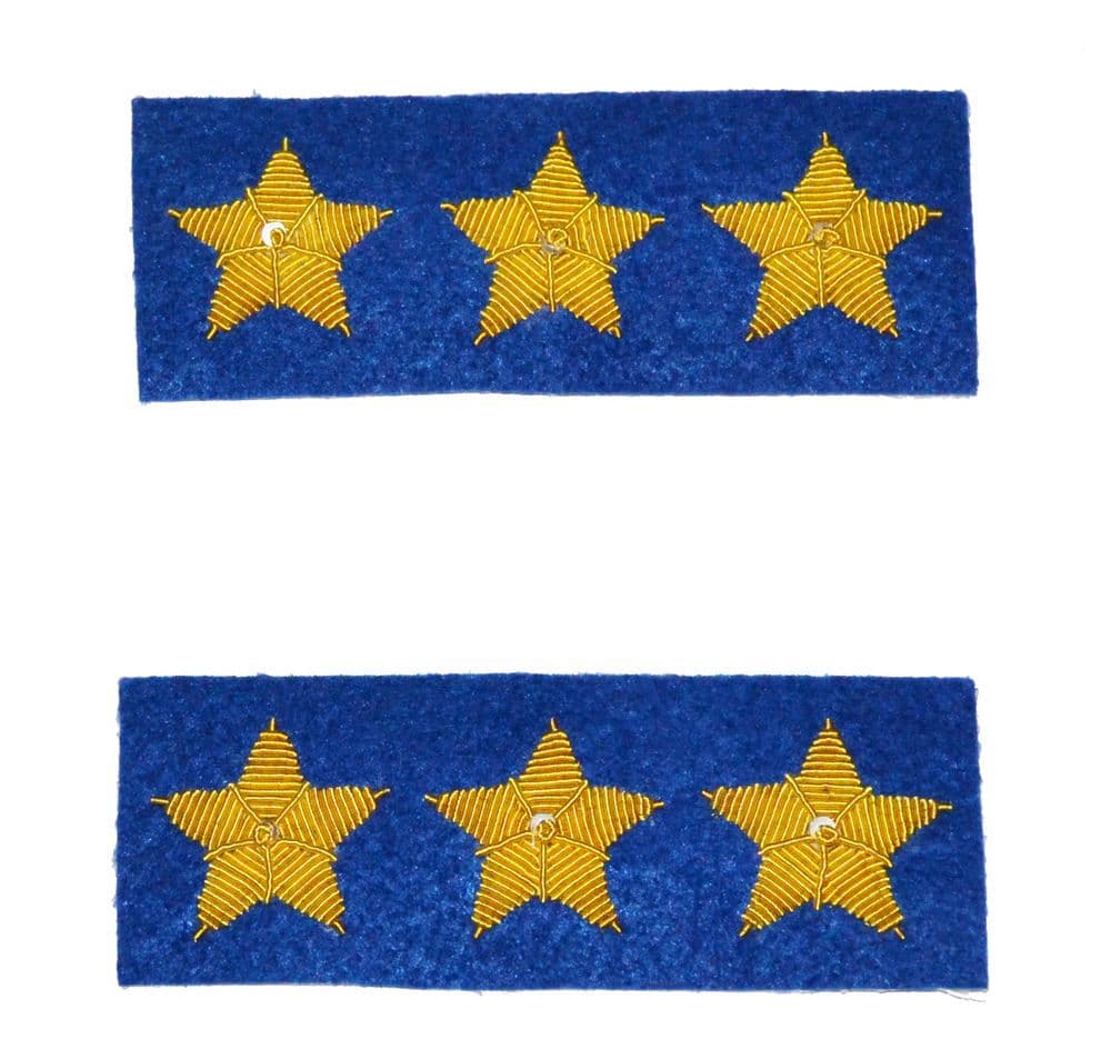 Confederate Infantry Royal Blue Colonel s Insignia Set