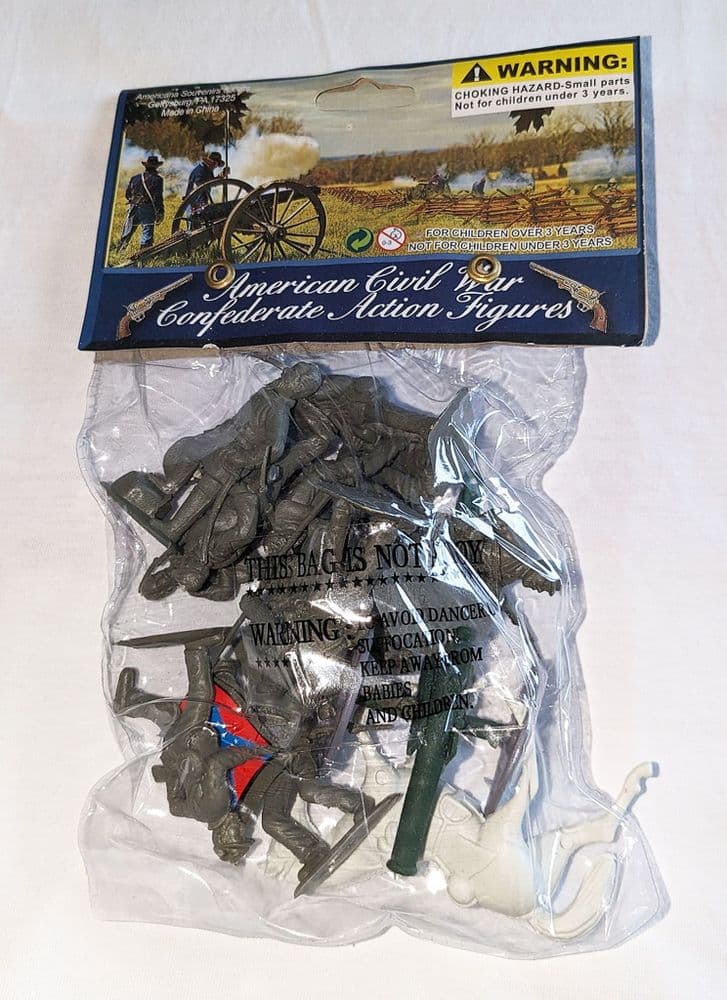 Confederate Plastic 54mm Model Soldier Set