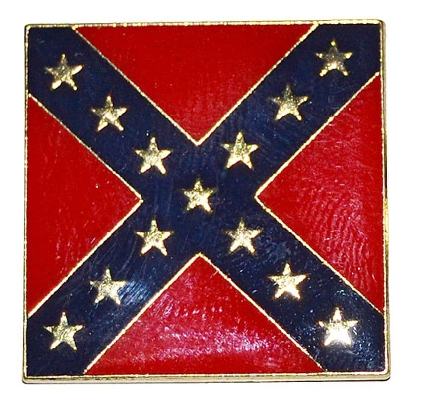 Confederate Square Flag Badge