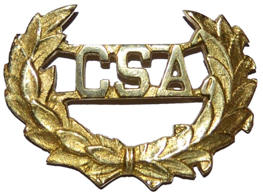 CSA Laurel Leaves Officers Insignia Badge
