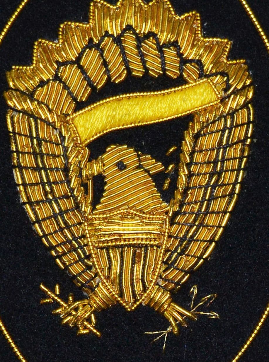 Infantry Officers Hardee Hat Insignia Badge
