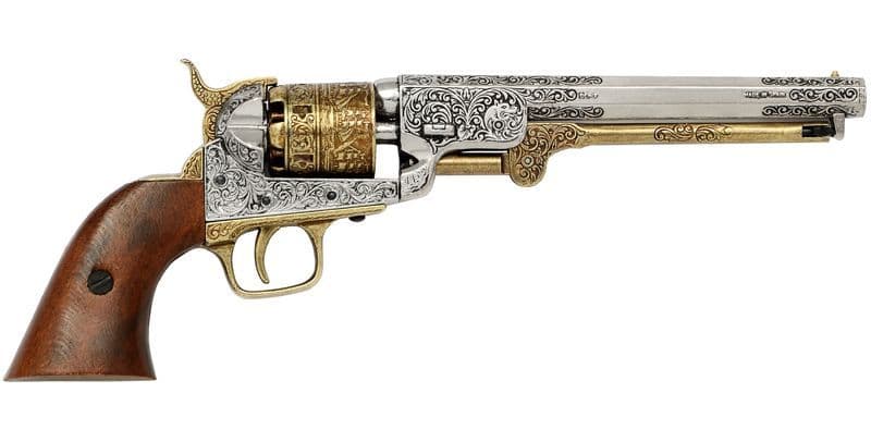 Replica Officers Colt Navy Revolver Brass Trim