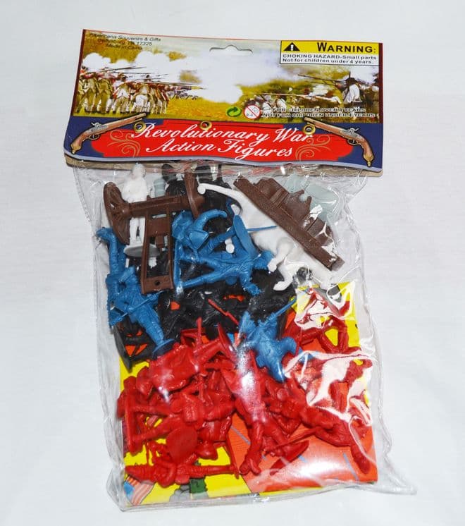 Revolutionary War Plastic 54mm Model Soldier Set