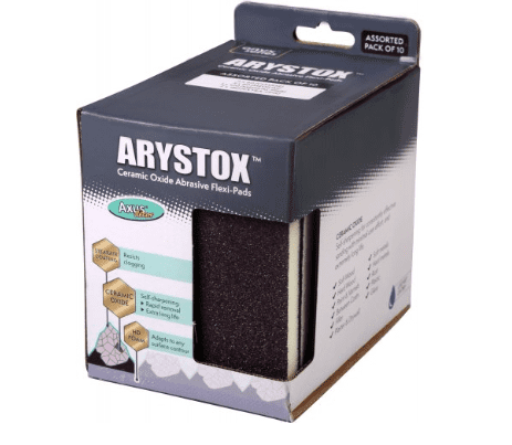 Axus AXU/ABOBM10 Arystox Ceramic Oxide Abrasive Blocks Pack of 10