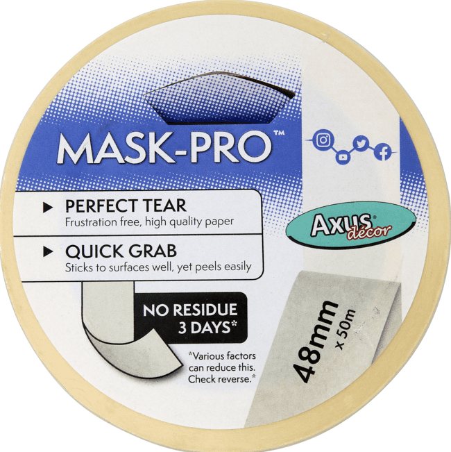 Axus AXU/ MT348 Mask-Pro 48mm Painter s Tape Roll