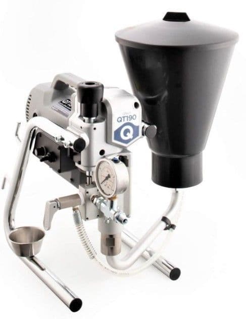 QTech QT190 PLUS Airless Sprayer 240v Incl Hopper Kit & Gauge