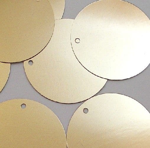 Extra Large 50mm Metallic Gold Sequins x 100