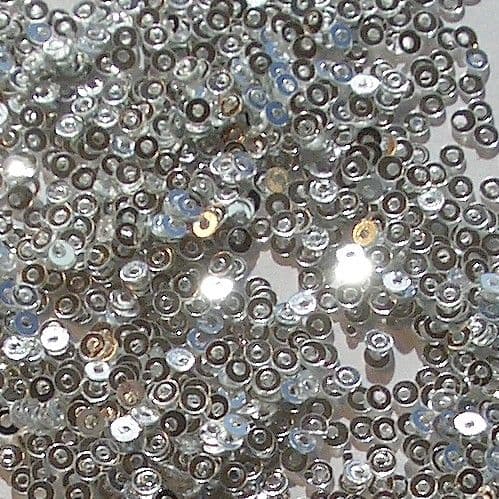 Large Pack 2 5 mm Metallic Silver Flat Round Sequins x 20g