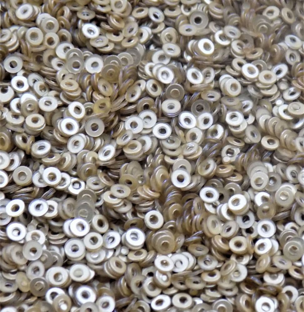 Tiny 2mm Satin Silver Flat Round Sequins x 5g