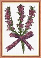 Scottish Purple Heather - 14 Count Cross Stitch Mini Kit