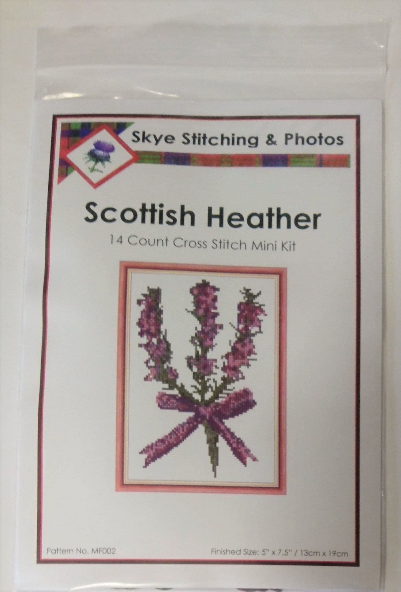 Scottish Purple Heather - 14 Count Cross Stitch Mini Kit