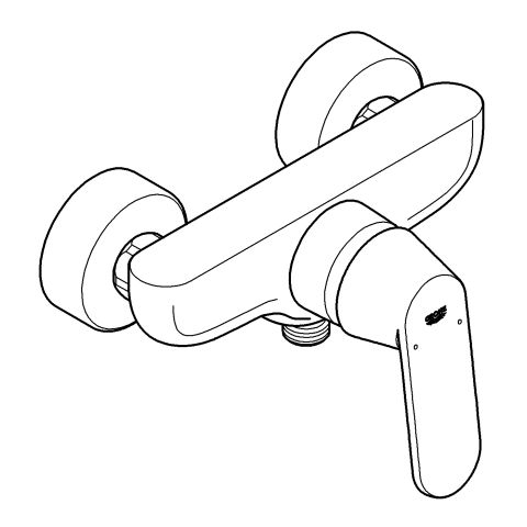 Grohe Eurosmart Cosmopolitan Mitigeur monocommande 1/2 Douche 32837000