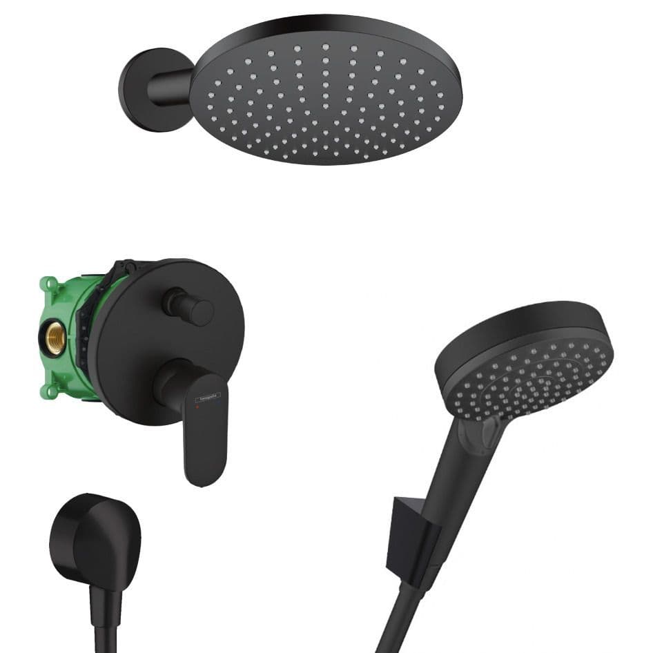 Hansgrohe Vernis Blend Set de douche tout en 1 avec Douchette 2 jets ...