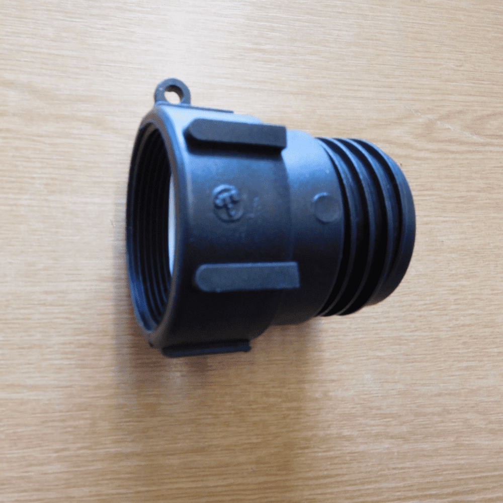 2 inch NPS Female to 60 x 6 mm Male IBC Thread