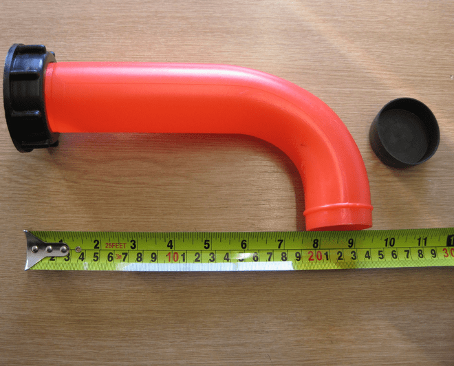 60 mm Extended Red IBC Spout