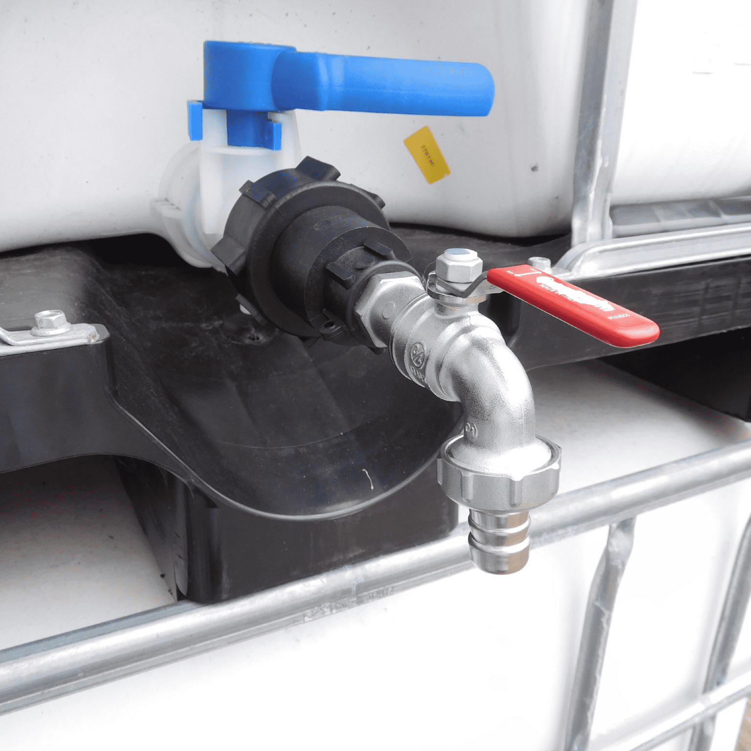 60 x 6mm IBC Adaptor & Metal Tap with Hose Tail