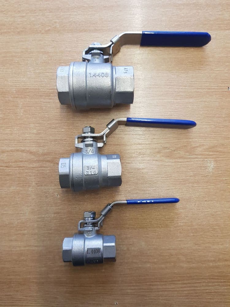 Stainless Steel BSP Inline Ball Valves