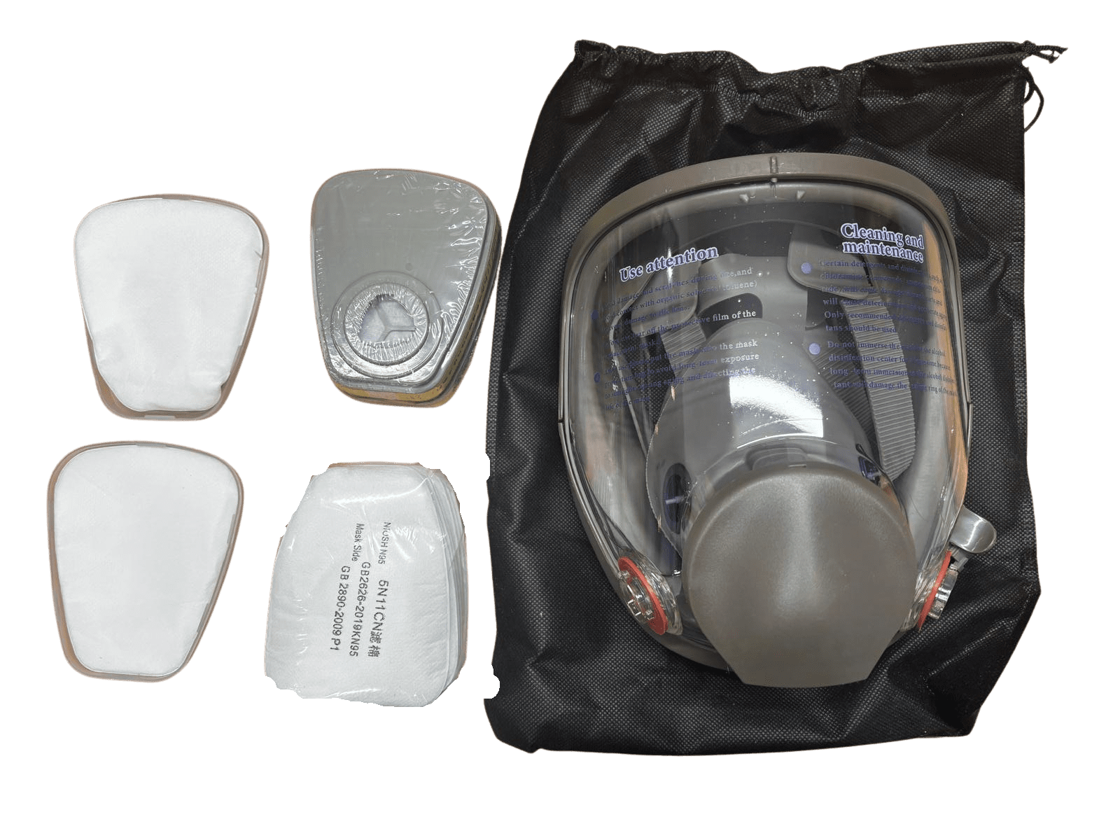 Antifog Face Mask 6800 - Acid Gas & Vapour Yellow