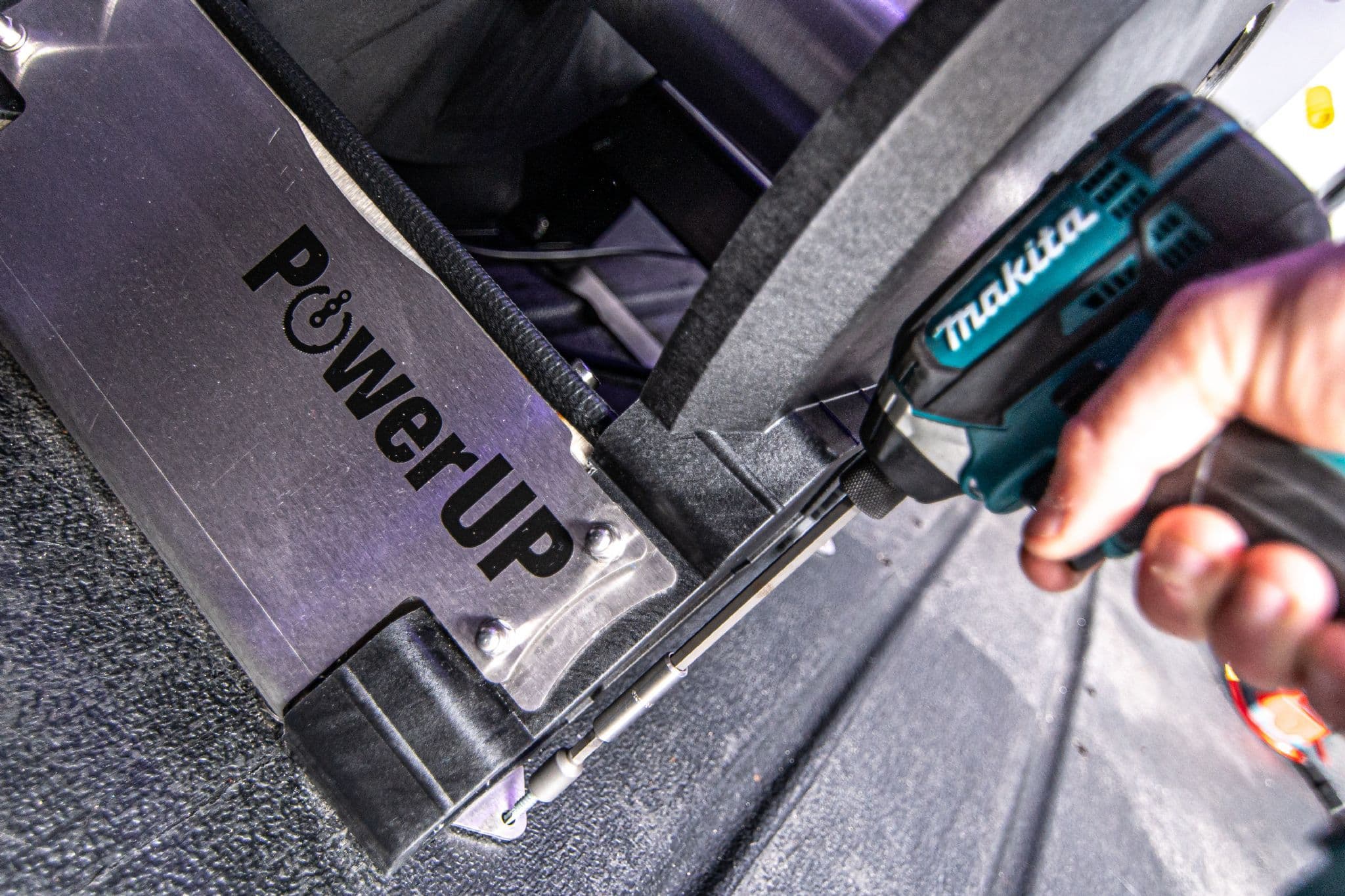 PowerUP Electric Hose Reel - Blue Hose