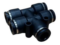 QR T Piece 5 Ways 1x4 5mm