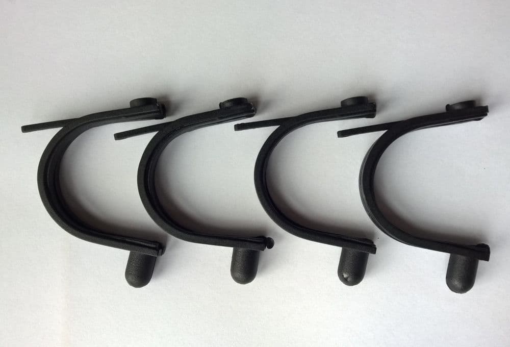 Pitch barrier locking buttons for connection brackets