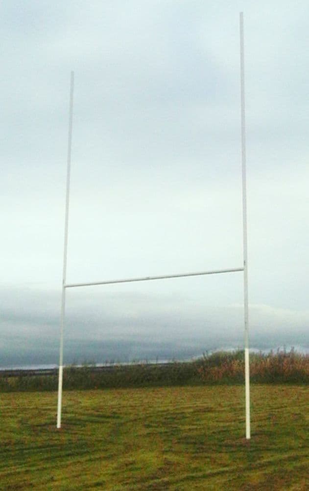 Youth Rugby Goal Post - Portable Training aluminium size 8m x 5 6m Anchored