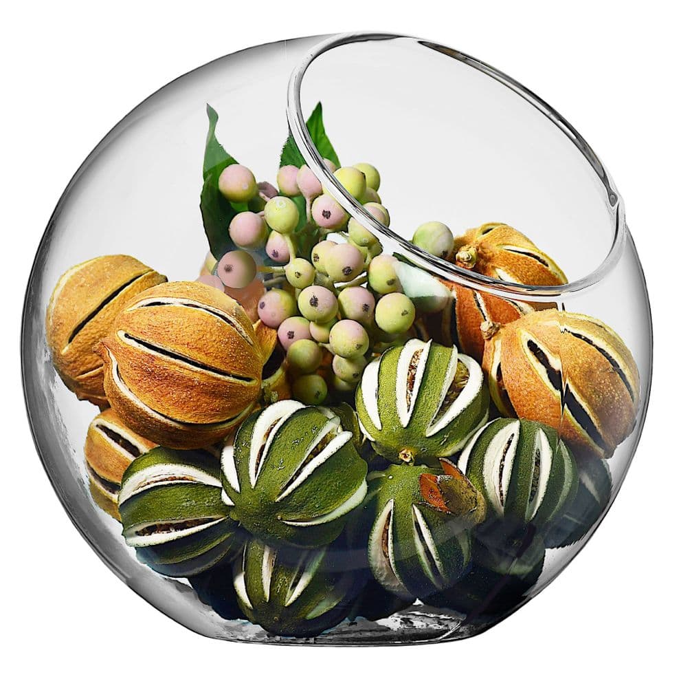 Glass Slant Cut Round Bowl 18cm – Home & Shop Counters, Solavia Glassware