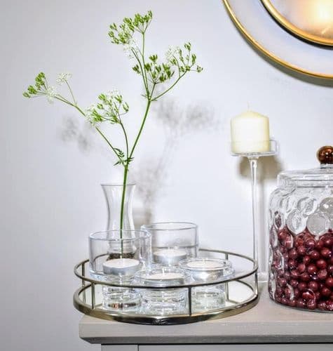 Tea Light Candle Holder Set Solavia Glassware Cosy Home