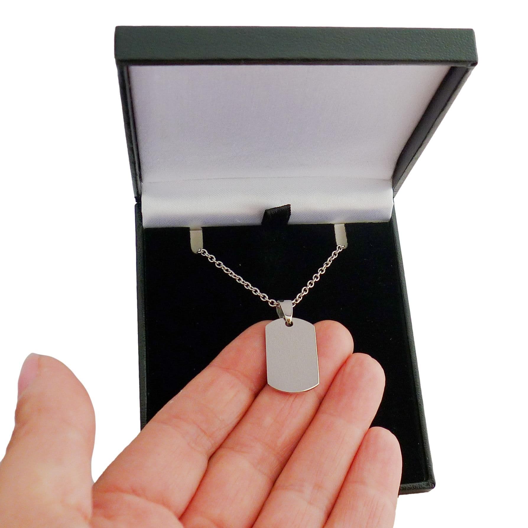 Small Dog Tag Memorial Pendant | Someone Remembered