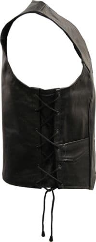 Skintan Leather | Lace Sided - Leather Waistcoat